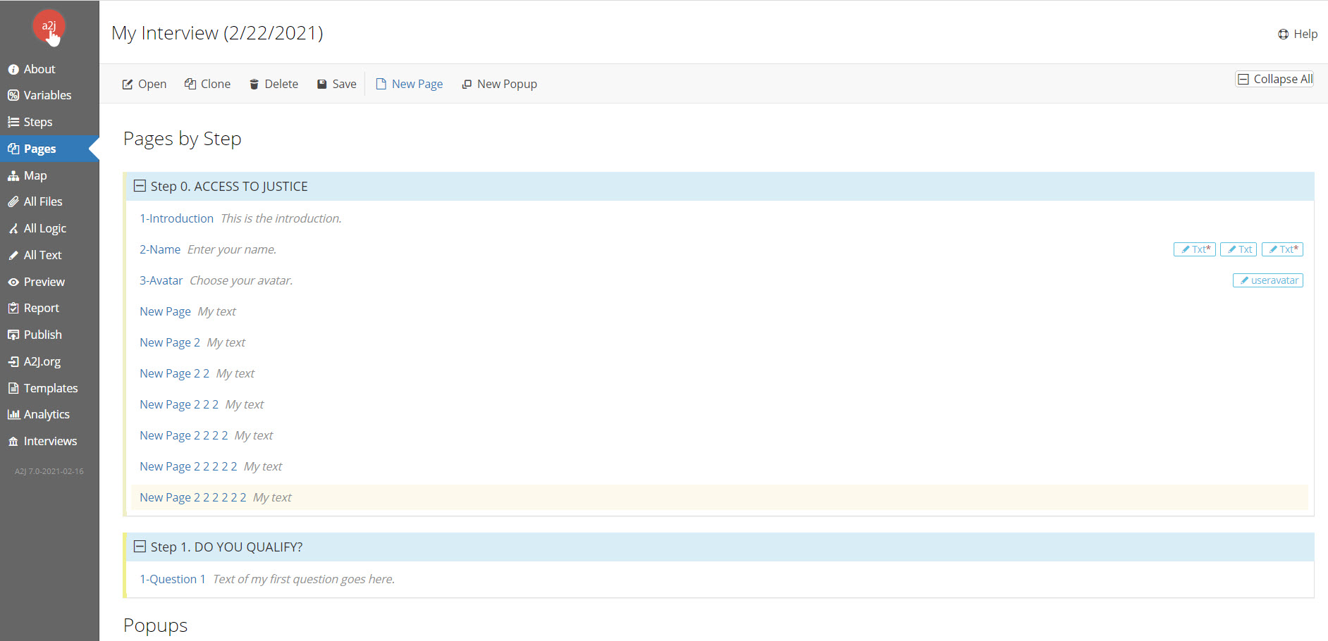 Sample Exercise to Learn How to Create an A2J Guided Interview and an A2J Template | A2J Author